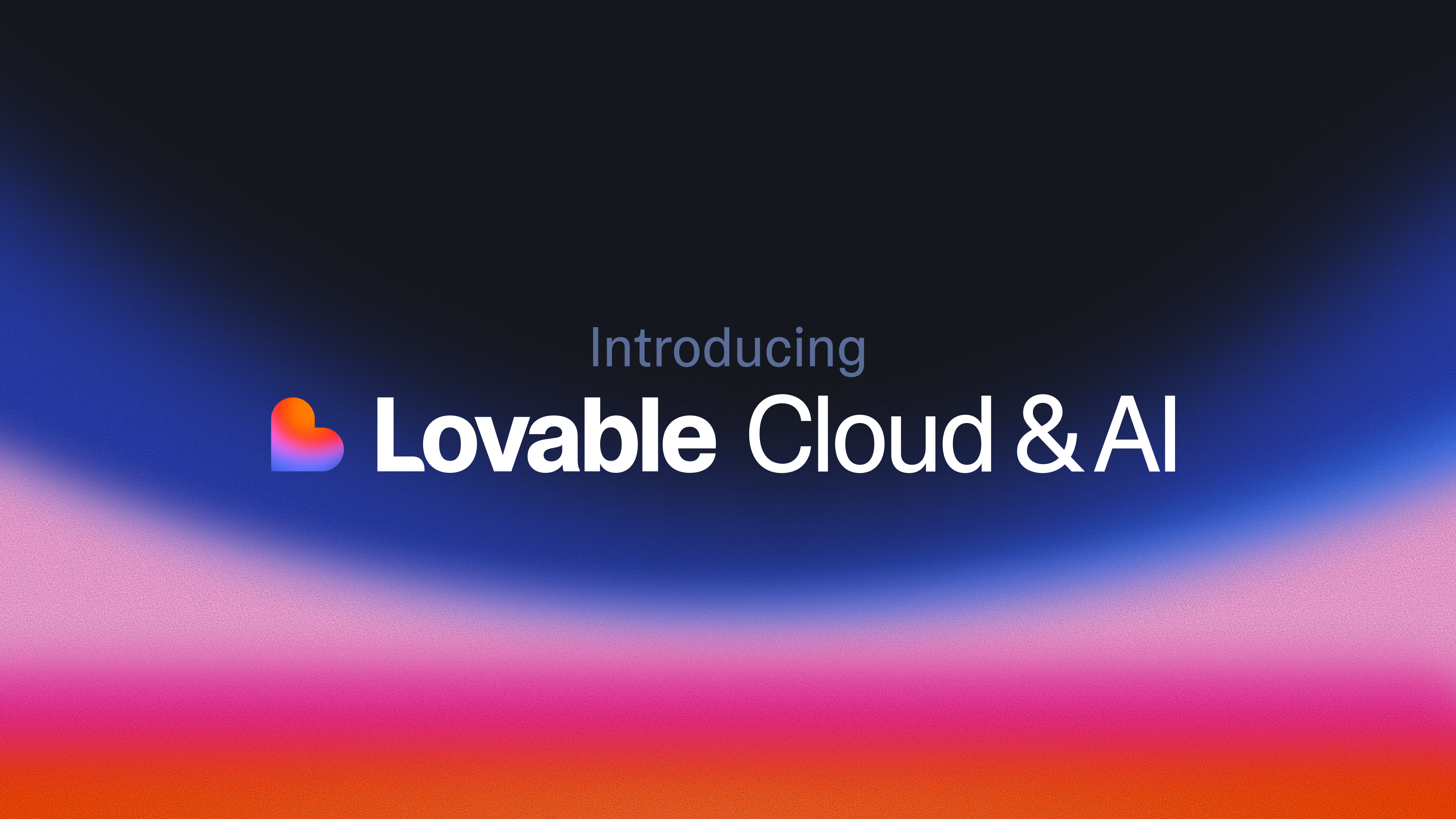 Introducing Lovable Cloud and AI - Lovable Blog