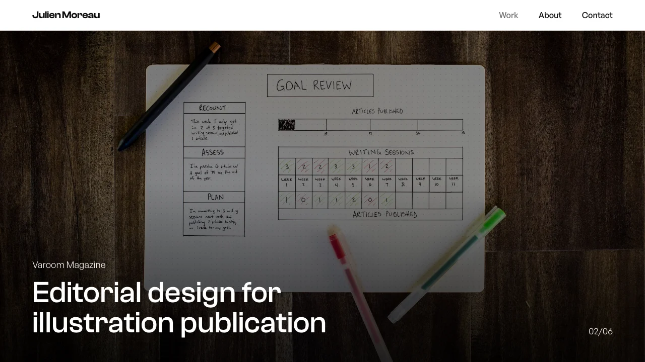 Editorial Agency Portfolio Template | Lovable